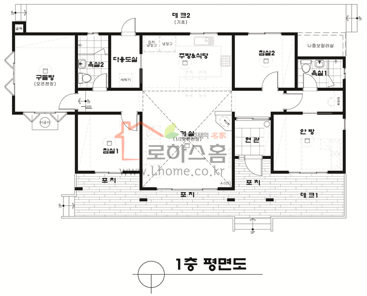 [로하스홈 추천설계] 역동적 느낌을 주는 경사지붕 디자인의 주택 _ LHC-15-203 : 네이버 블로그